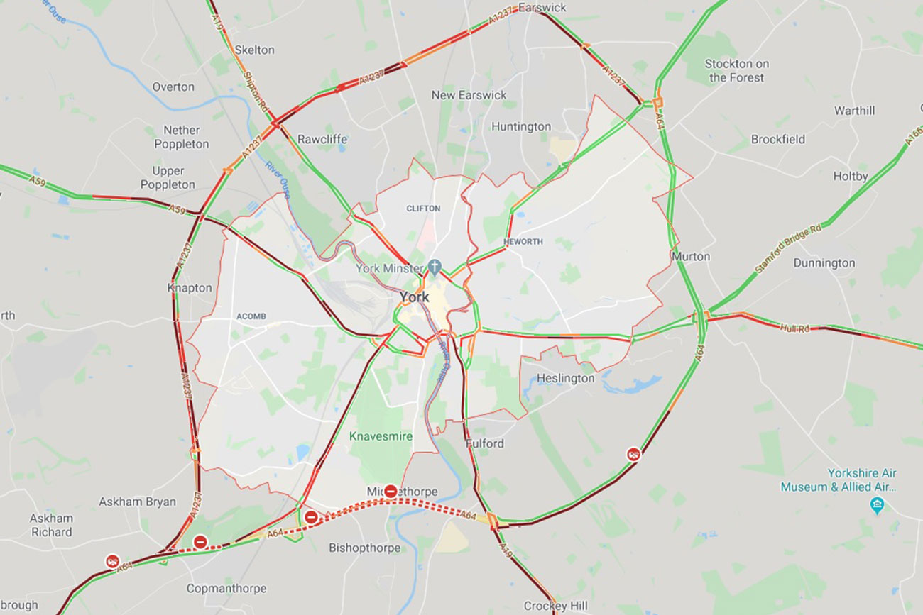 Pedestrian dies in accident on A64 near York | YorkMix | YorkMix