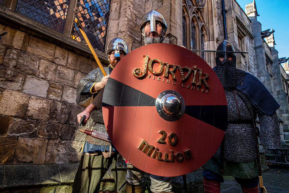 Watch: Sparks fly as Jorvik welcomes its 20 millionth visitor | YorkMix ...