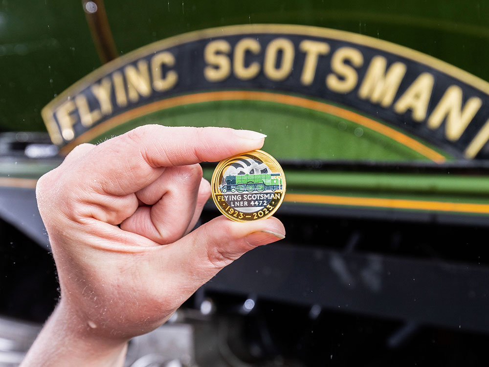 ‘Live for the journey!’ Flying Scotsman £2 coin launched with the ...