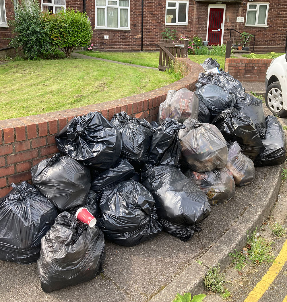York street becomes ‘public health hazard’ as bin bags are left ...
