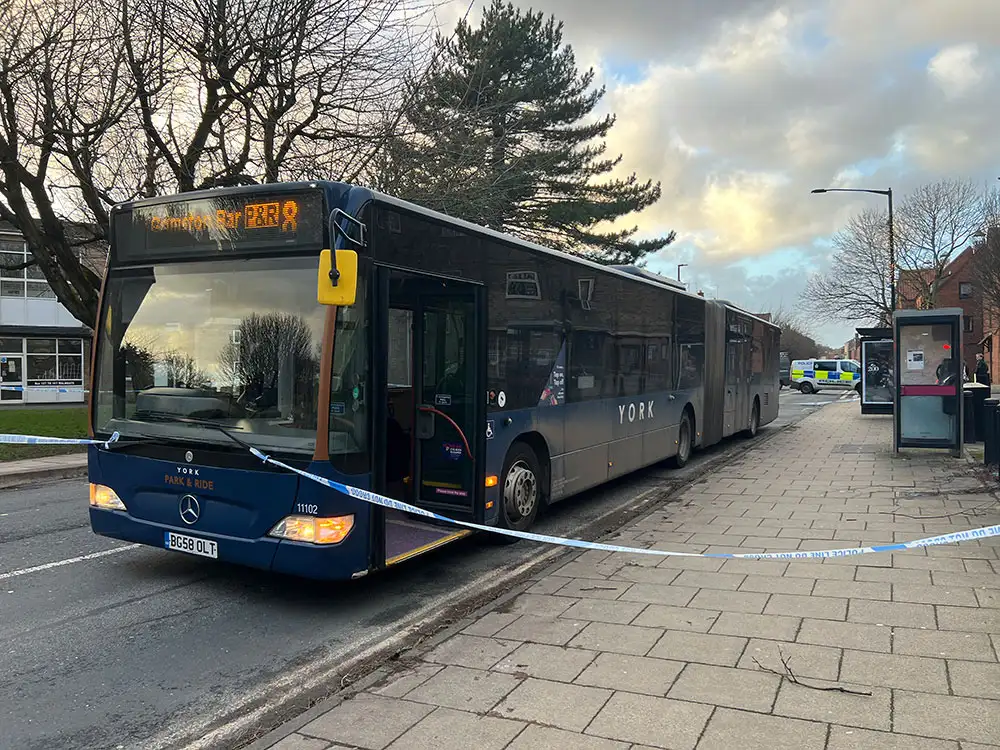 Updated: York road reopens after incident involving cyclist and bus ...