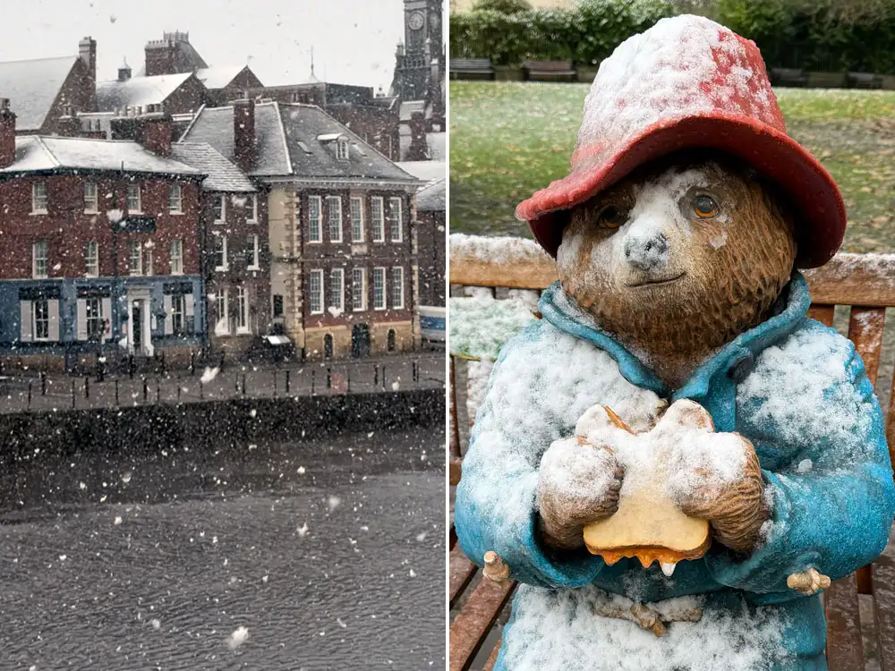 Watch: Snow falls in York as weather warnings updated for North ...